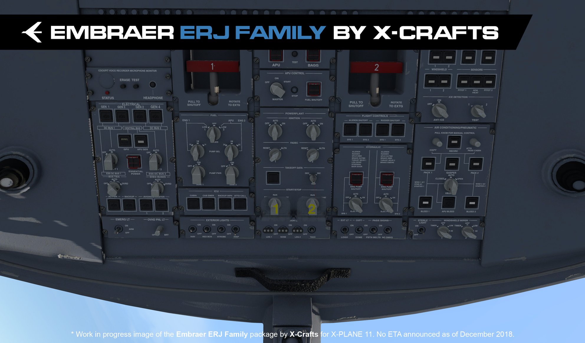 First in-sim previews of X-Crafts ERJ's - Threshold