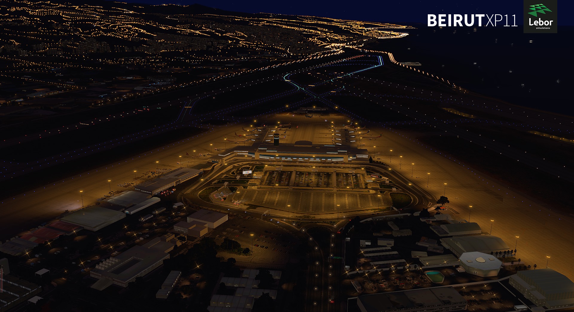 Lebor Simulations' Beirut Scenery on Final Approach - Threshold