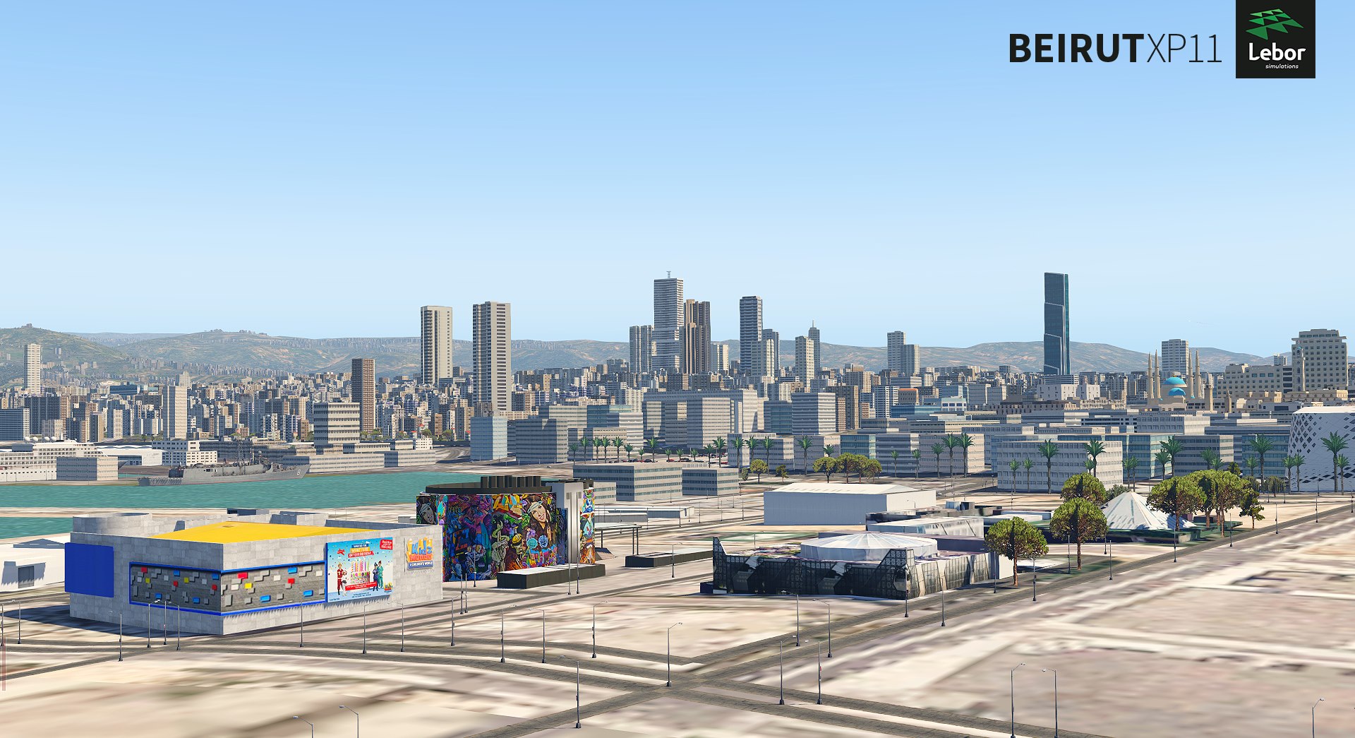 Lebor Simulations' Beirut Scenery on Final Approach - Threshold