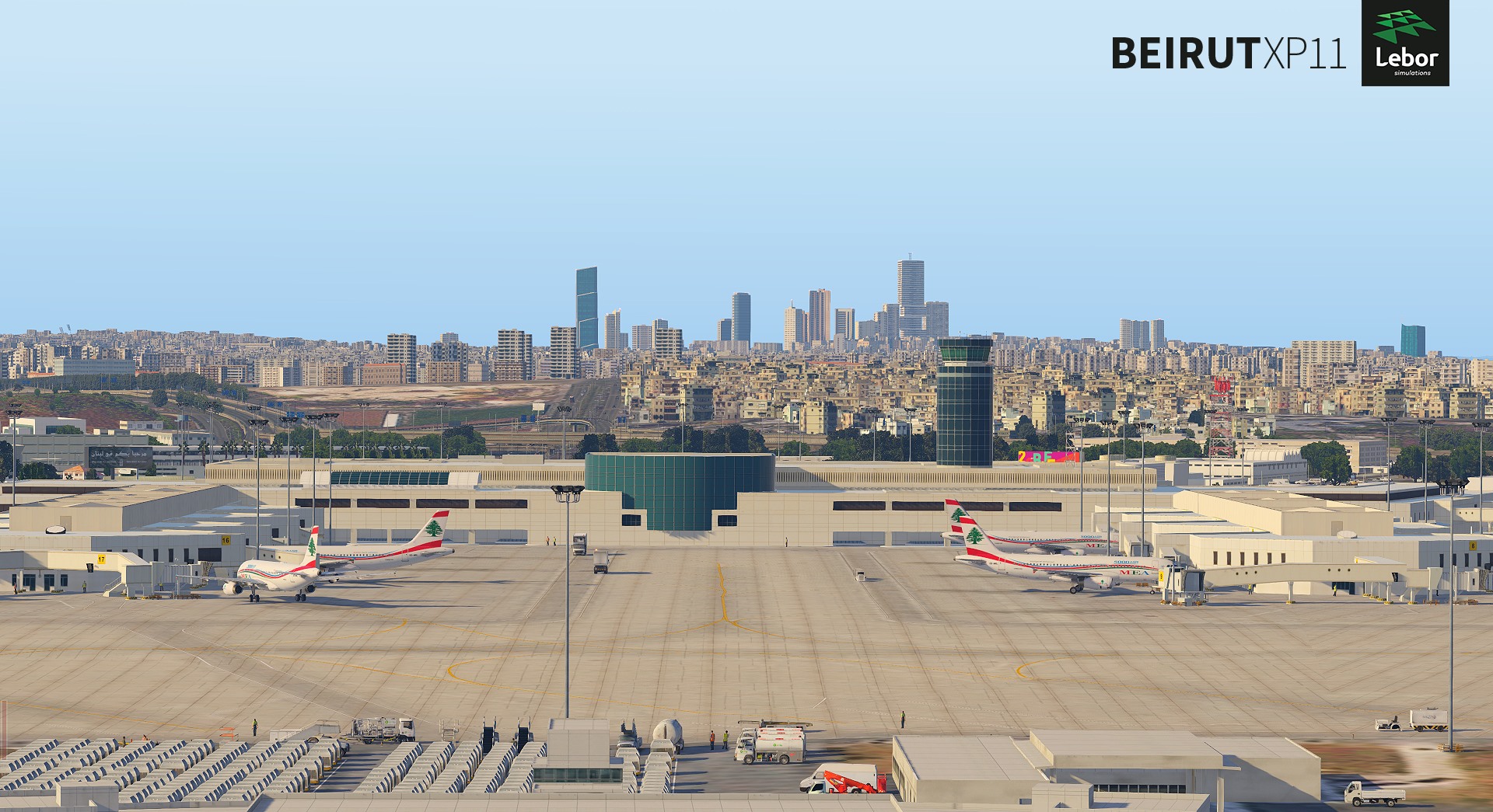Lebor Simulations' Beirut Scenery on Final Approach - Threshold