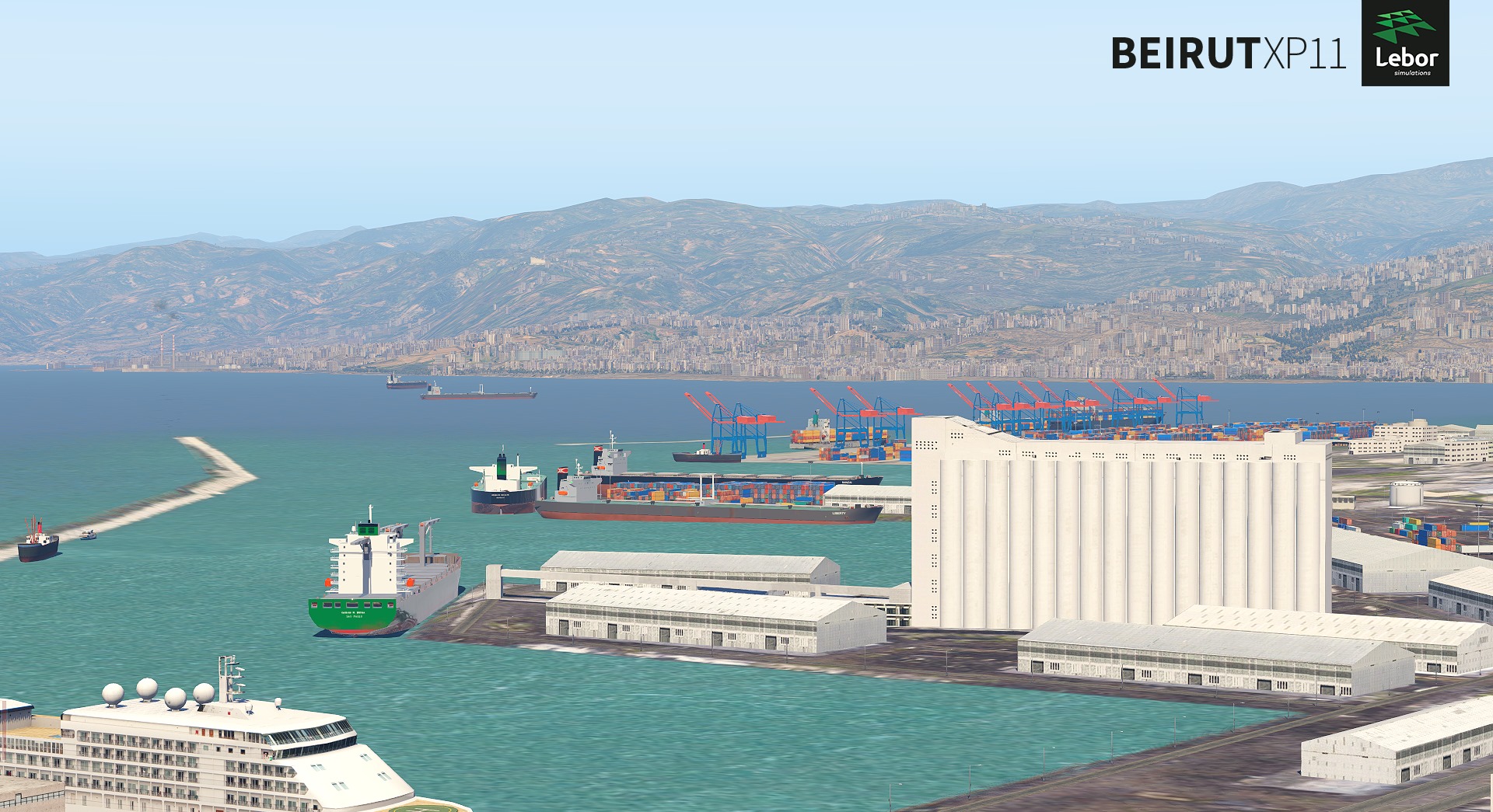 Lebor Simulations' Beirut Scenery on Final Approach - Threshold