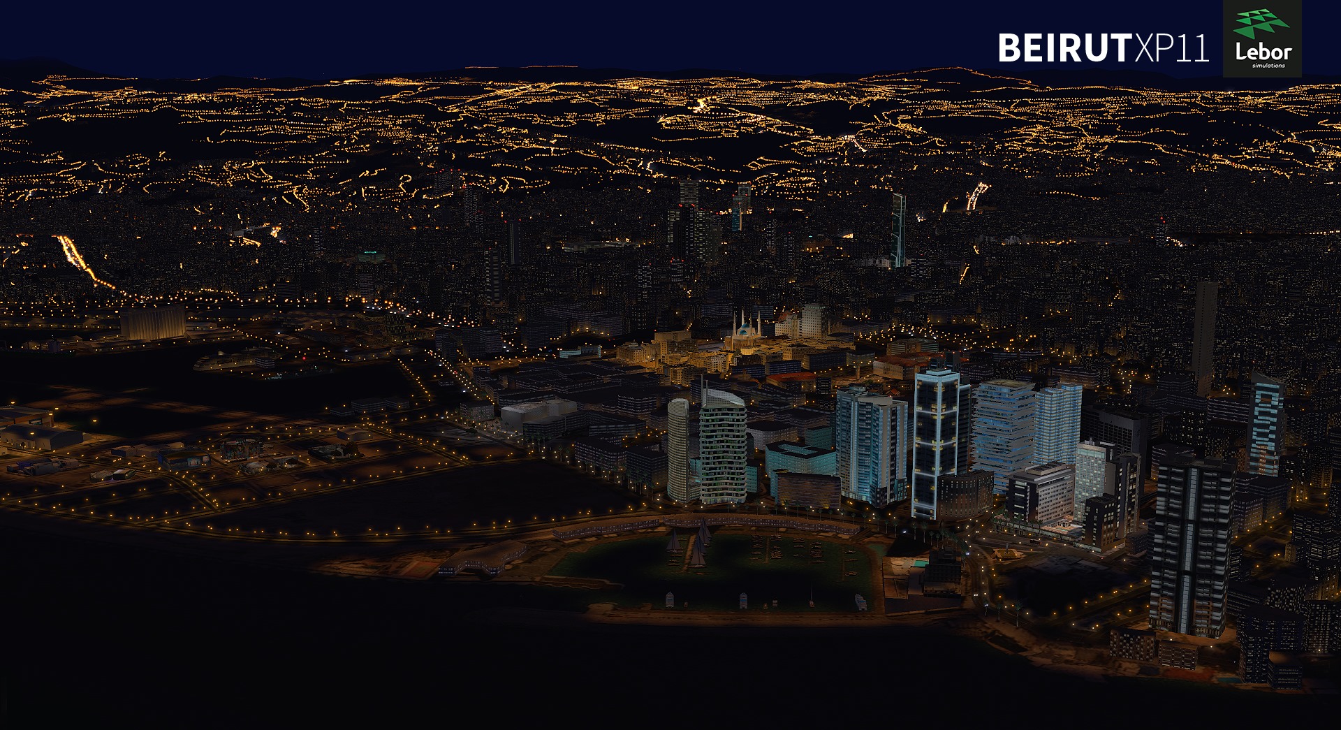 Lebor Simulations' Beirut Scenery on Final Approach - Threshold