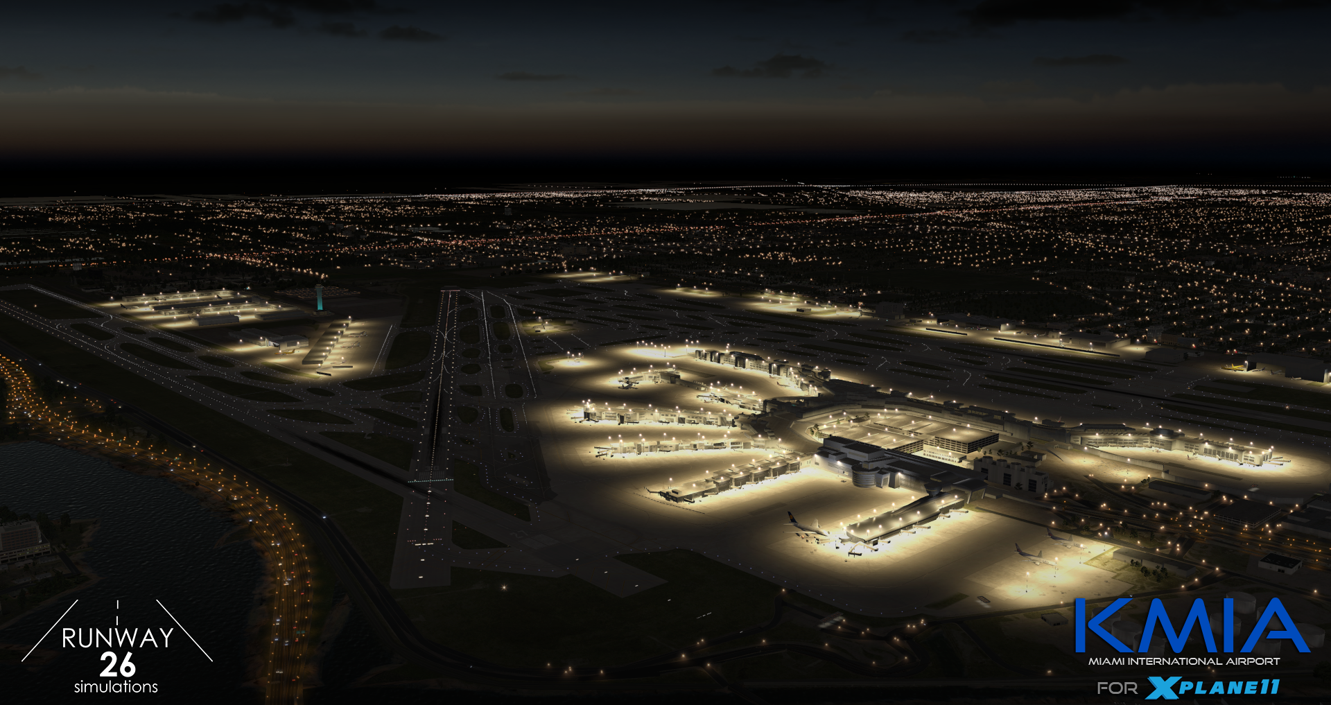 Runway 26 Simulations Release Miami (KMIA) - Threshold