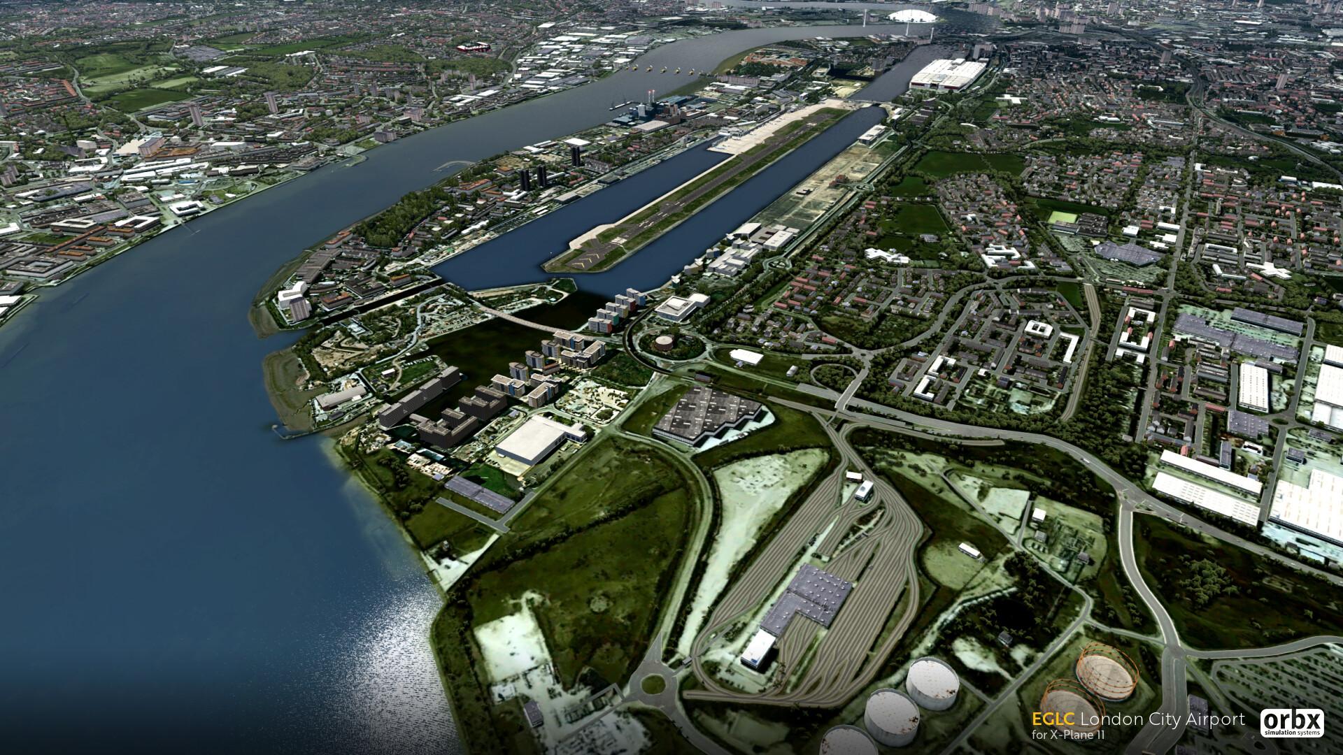 Further Details and Screenshots of Orbx's London City Airport (EGLC ...