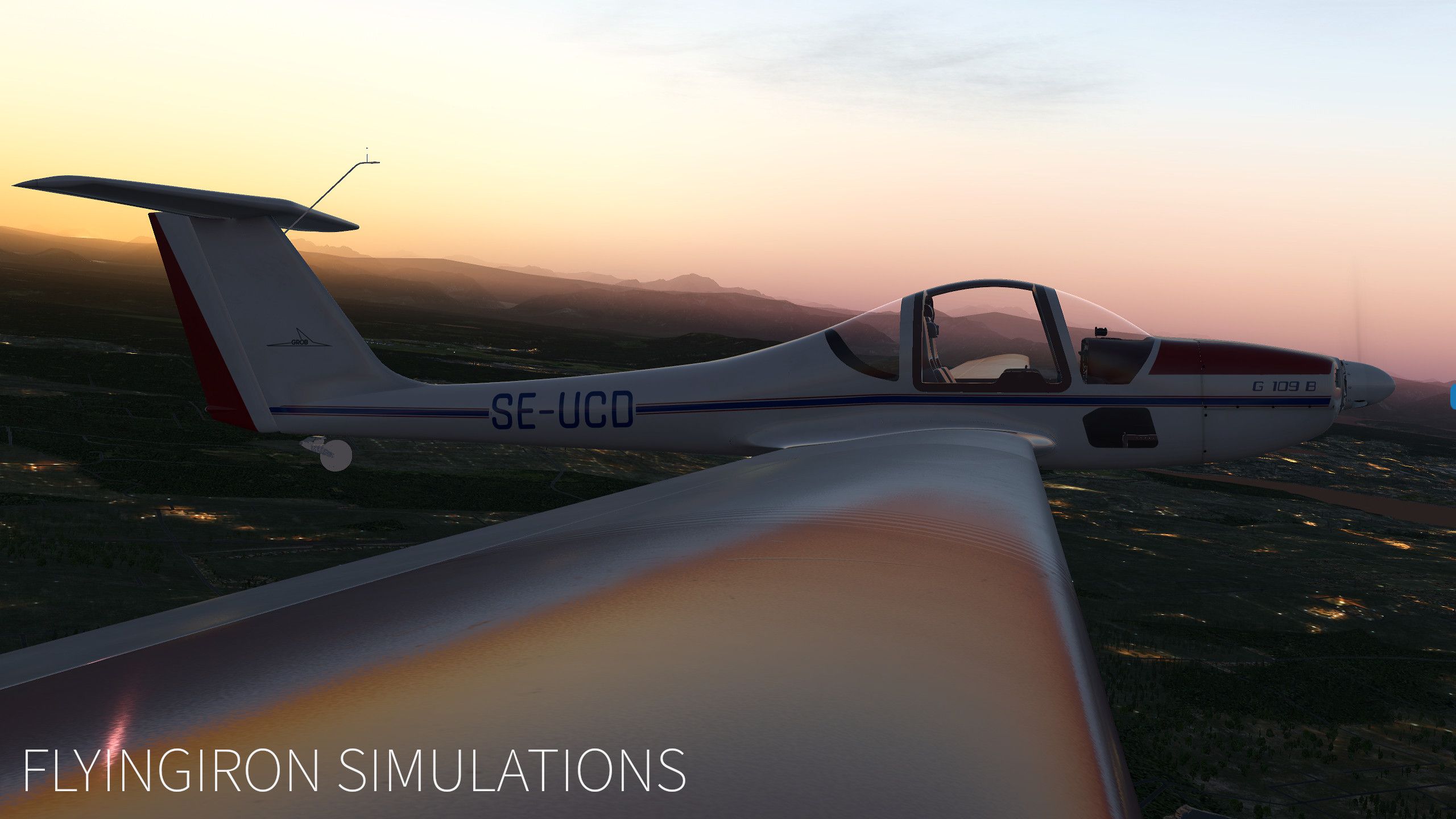 FlyingIron Simulations Announces the Grob G109b Motor Glider - Threshold