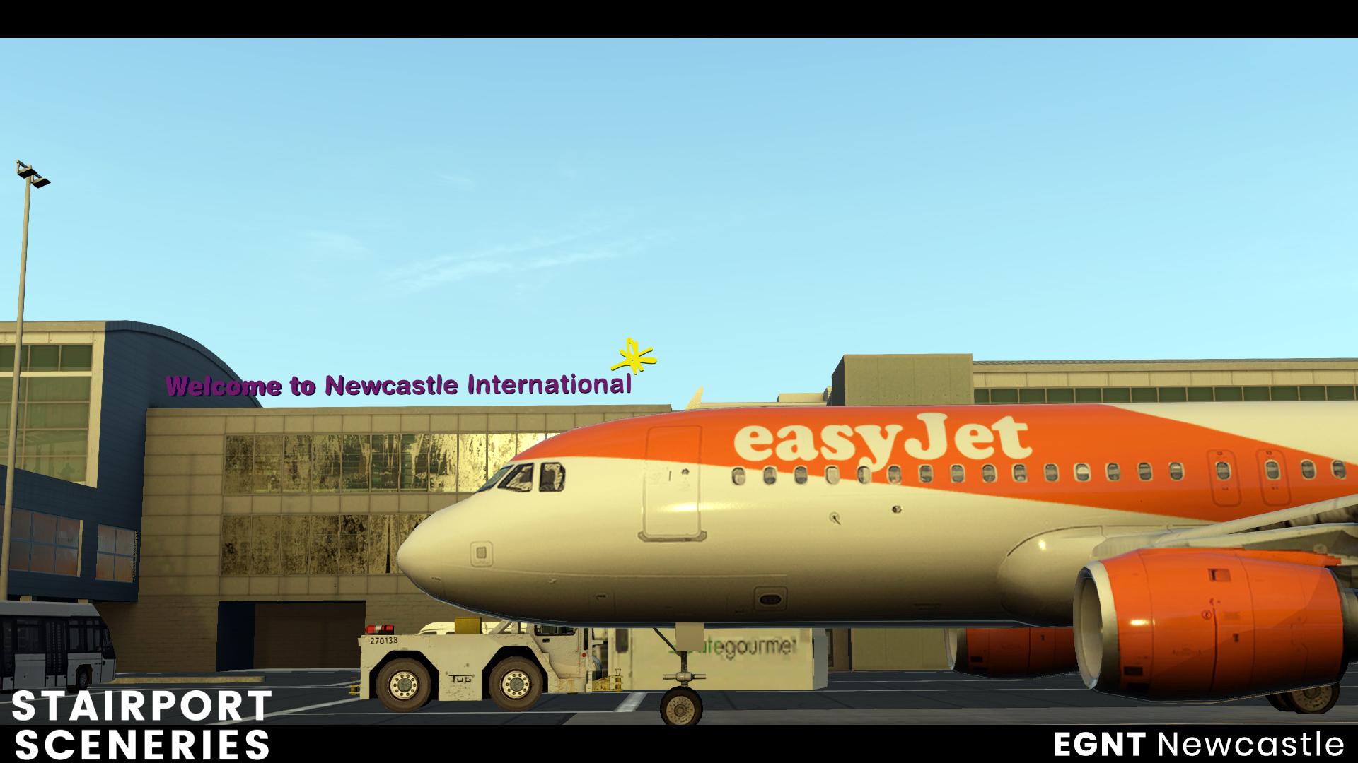 Previews of Aerosoft/Stairport Sceneries' Newcastle International (EGNT ...