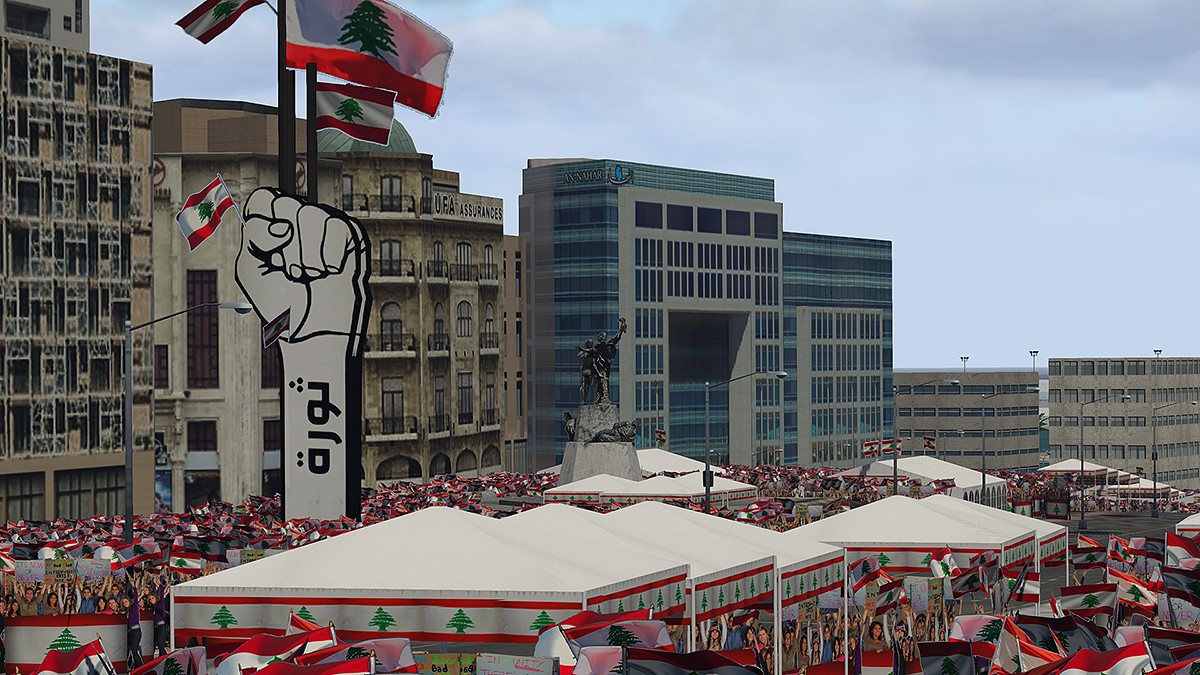 Lebor Simulations Updates Beirut to Mimic Real-World Protests - Threshold