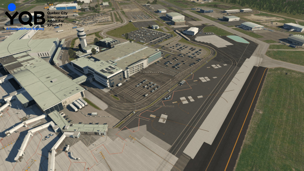 Canada4XPlane Releases Quebec City (CYQB) - Threshold