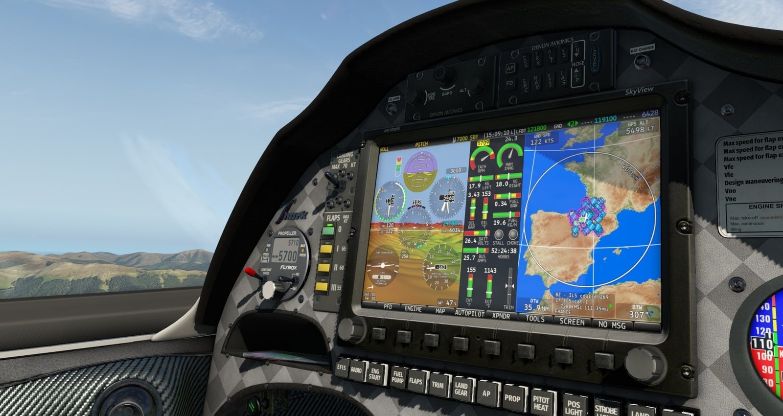 Aerobask Previews SkyView Avionics in Upcoming Shark UL - Threshold
