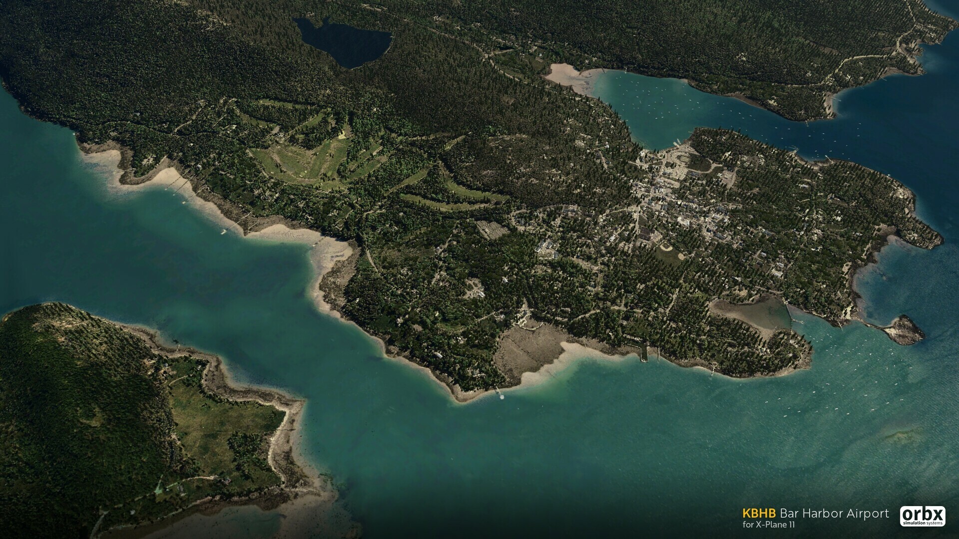 Orbx Released Scenic Bar Harbour Airport & Surroundings - Threshold