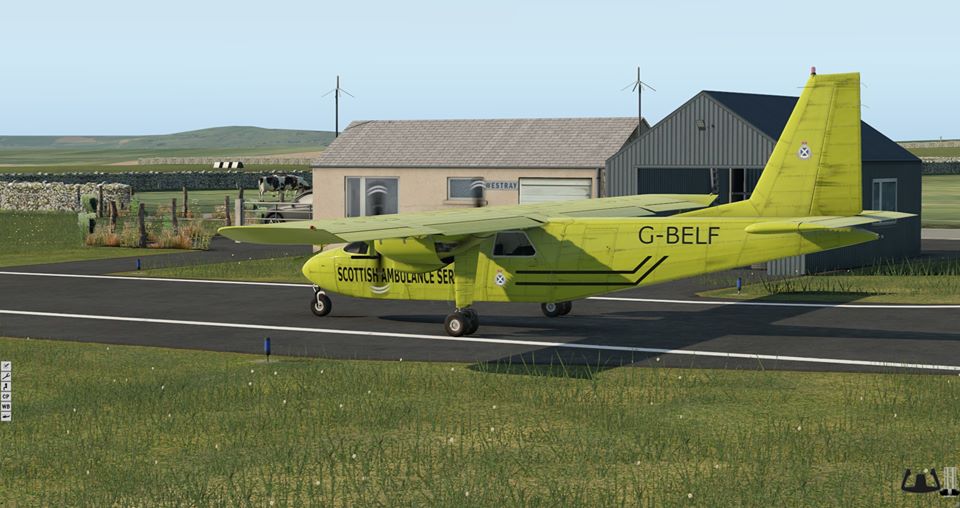 Nimbus Simulations Publish New BN-2 Previews at Westray Airport - Threshold