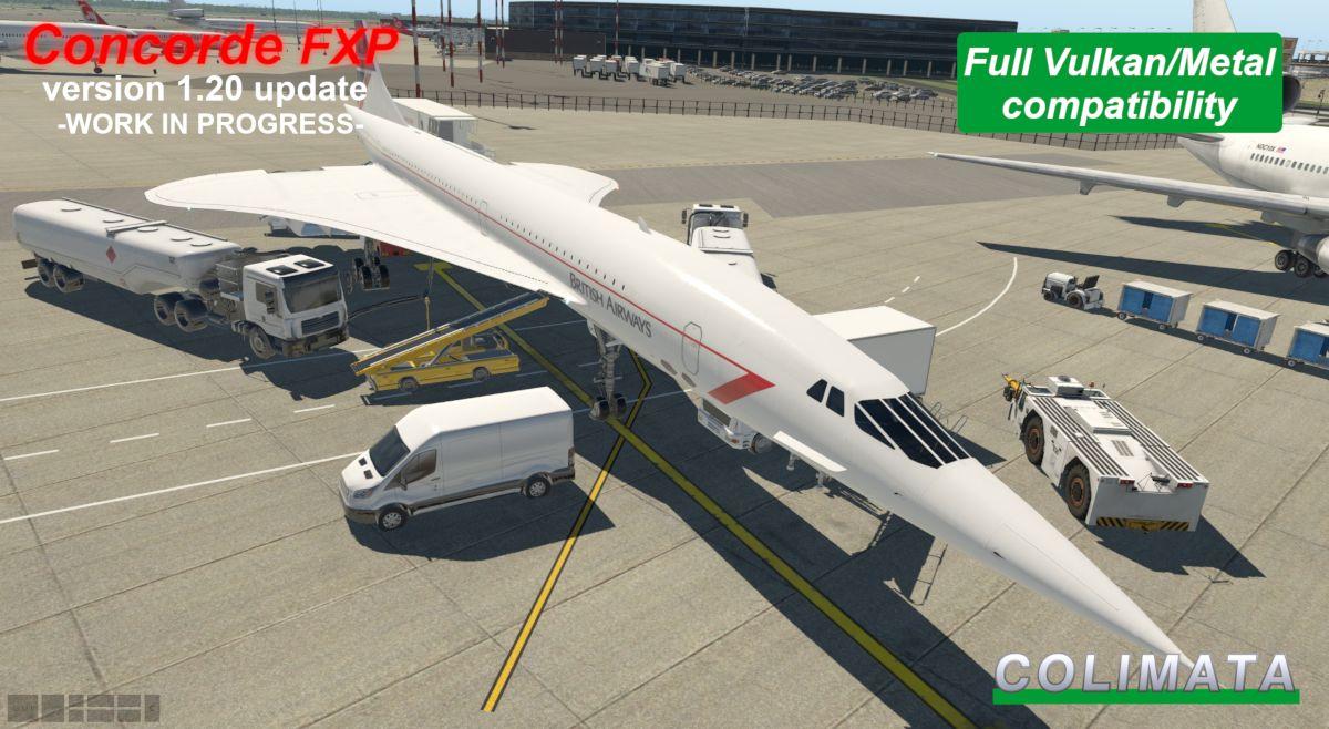 COLIMATA Concorde FXP v1.20 Preview: Vulkan & Metal Compatibility and ...