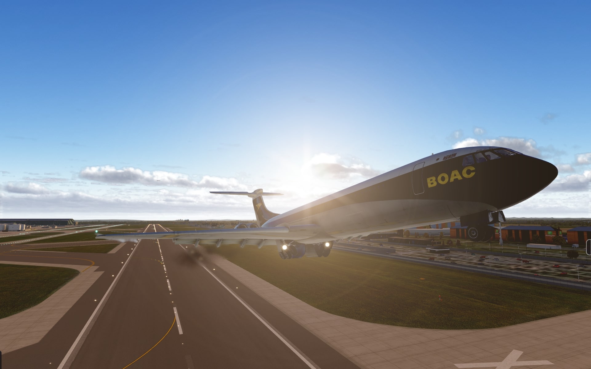 Just Flight Previews VC10 Cockpit and Exterior - Threshold