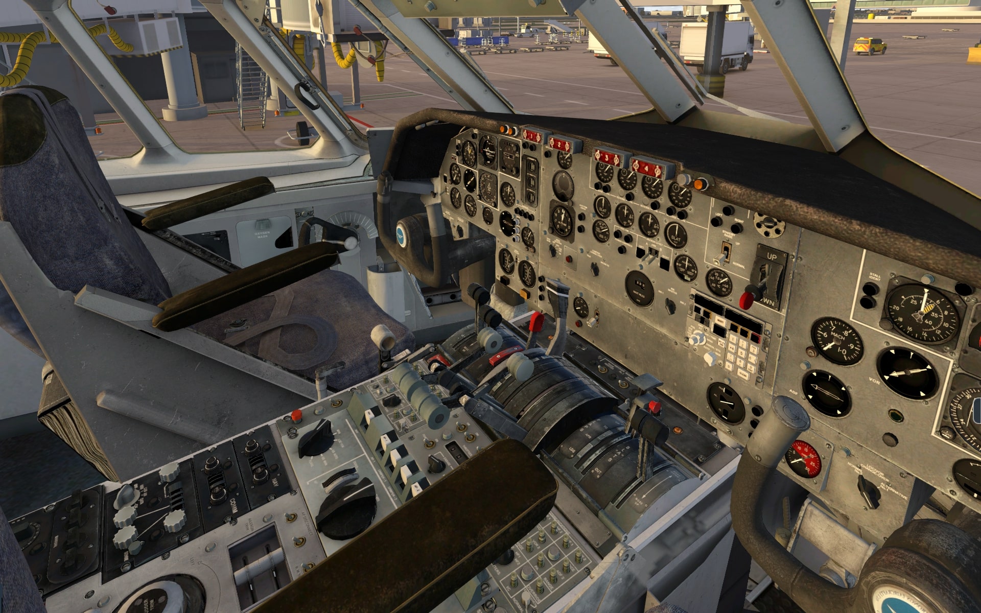 Just Flight Previews VC10 Cockpit and Exterior - Threshold