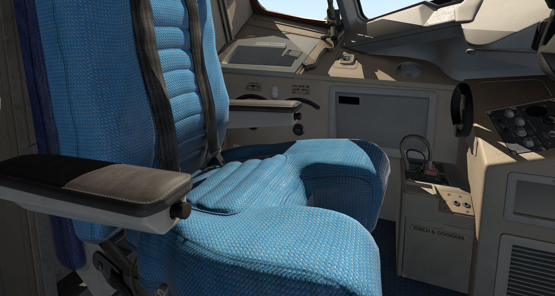 JustFlight Publishes New BAe 146 Cockpit Shots - Threshold