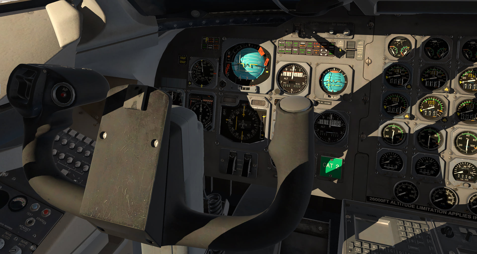 JustFlight Publishes New BAe 146 Cockpit Shots - Threshold