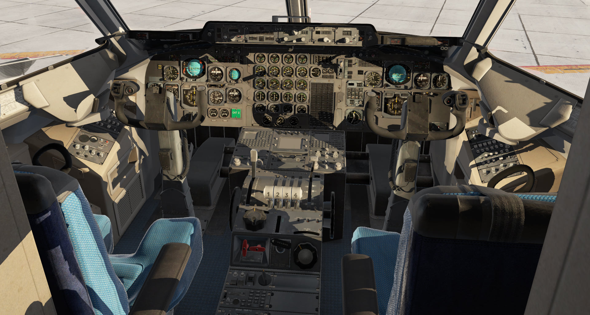 JustFlight Publishes New BAe 146 Cockpit Shots - Threshold