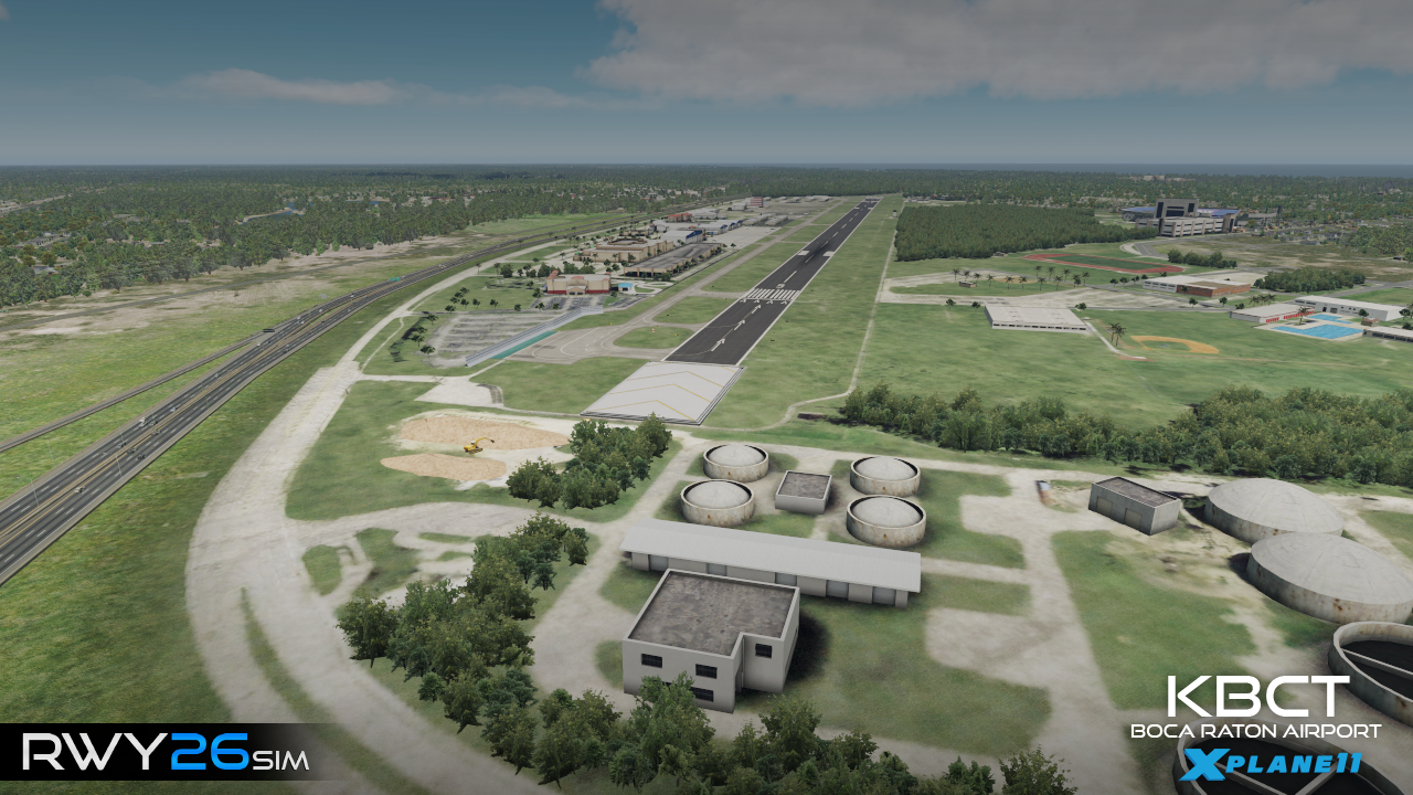 Runway 26 Simulations Releases Boca Raton Airport (KBCT) - Threshold