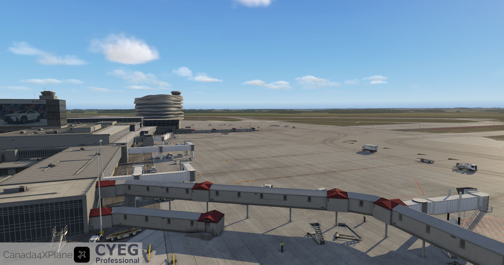 FSimStudios & Canada4XPlane Release Edmonton Airport (CYEG) - Threshold