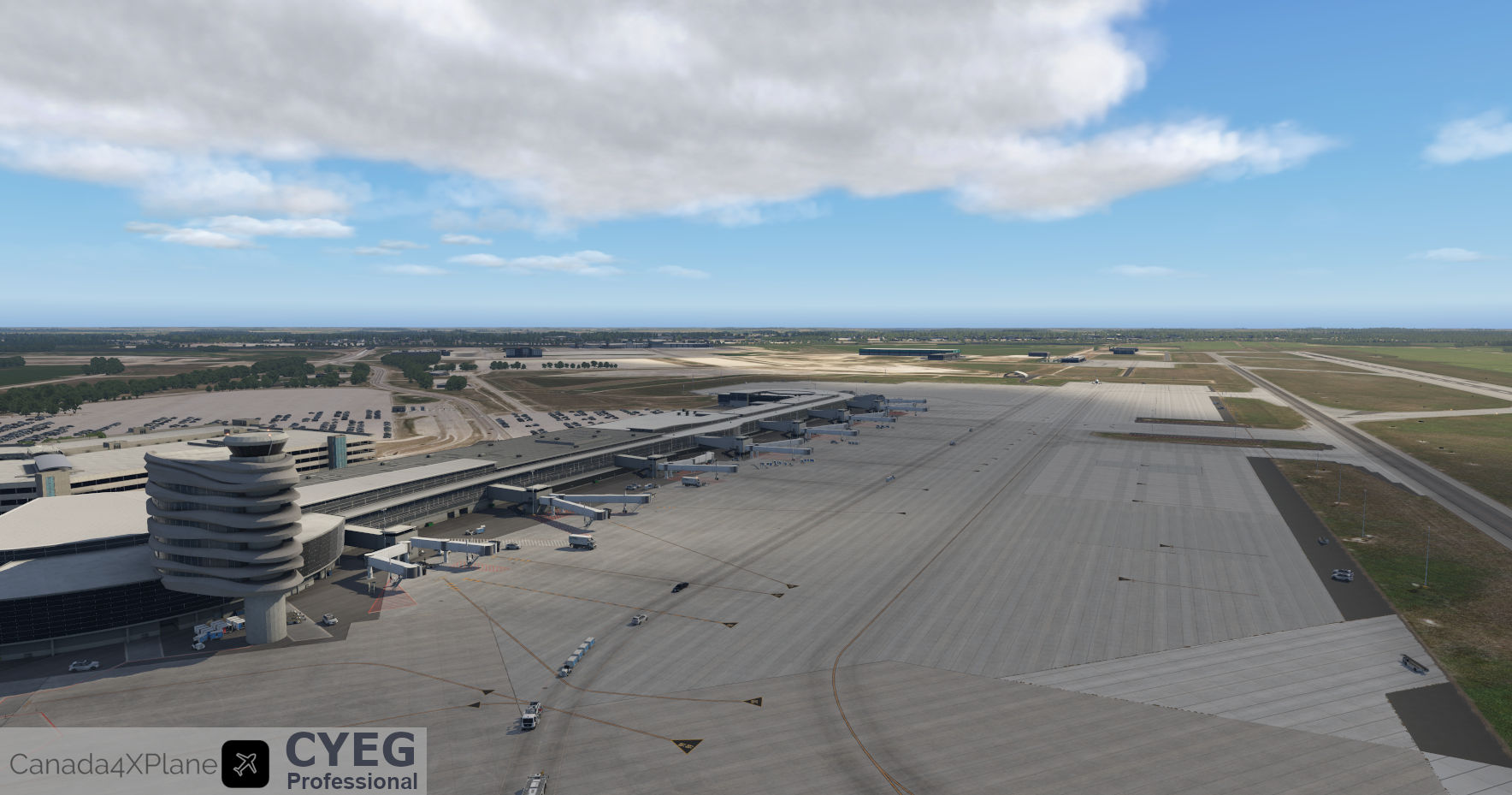 FSimStudios & Canada4XPlane Release Edmonton Airport (CYEG) - Threshold