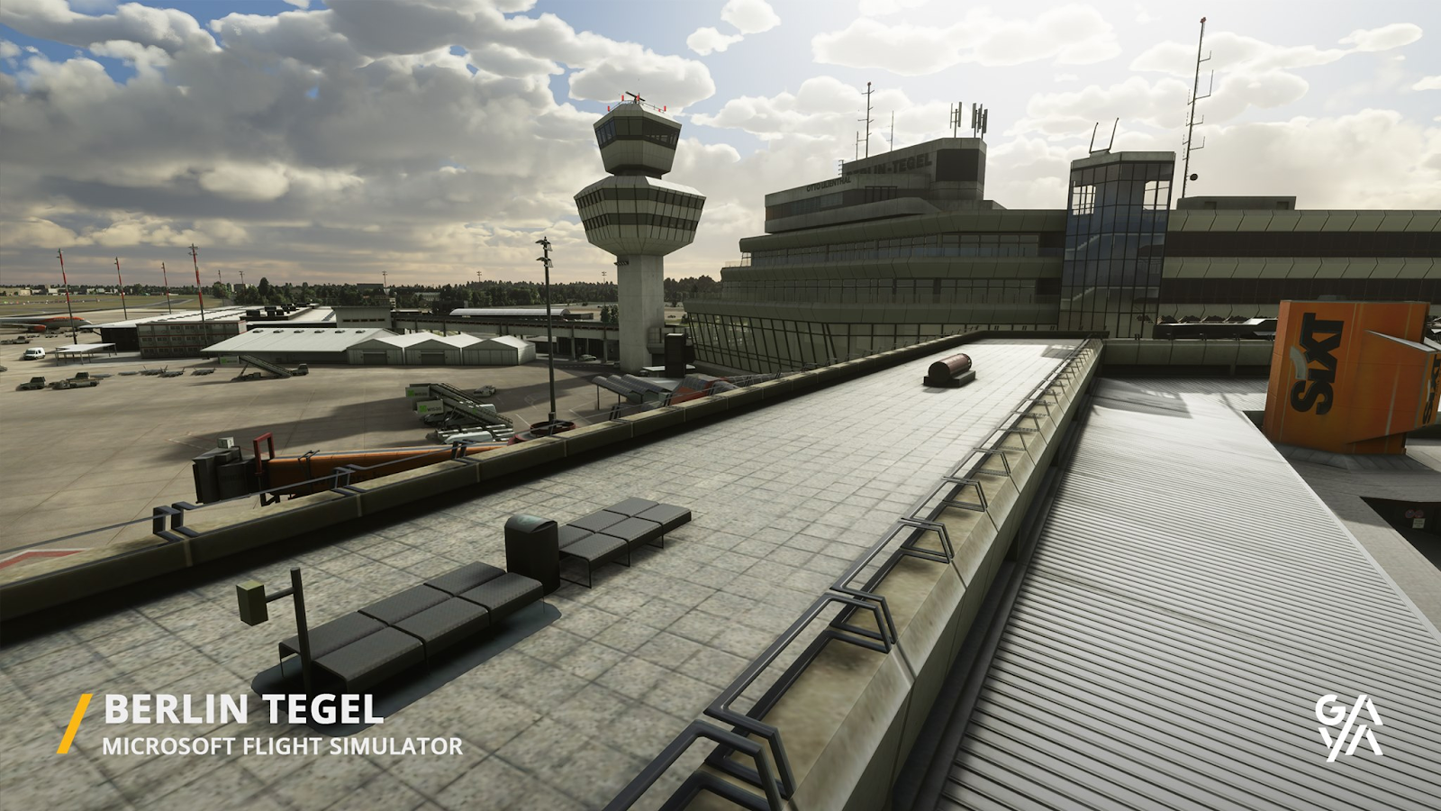 Gaya Simulations Previews Berlin Tegel in Microsoft Flight Simulator ...