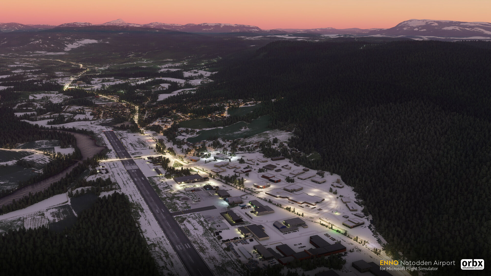 Orbx Notodden Airport (ENNO) Now Available - Threshold