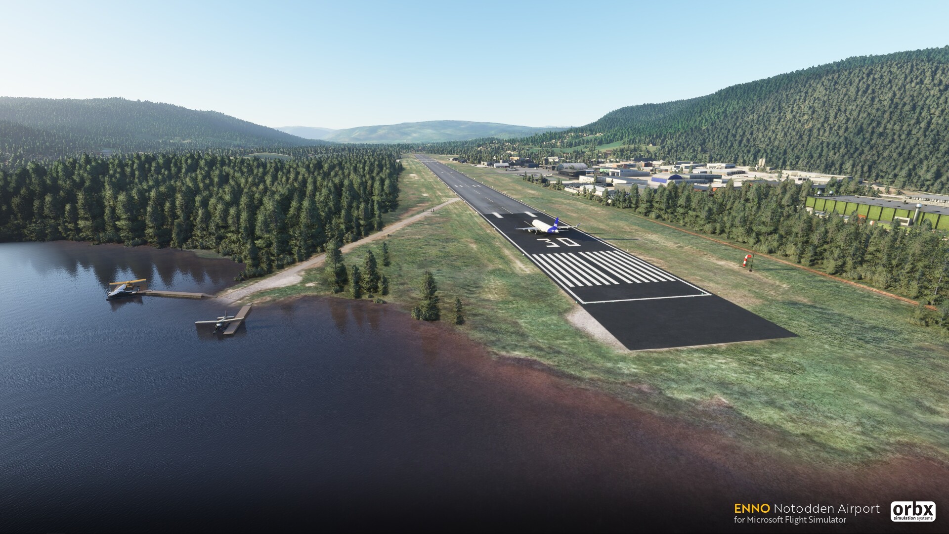 Orbx Notodden Airport (ENNO) Now Available - Threshold