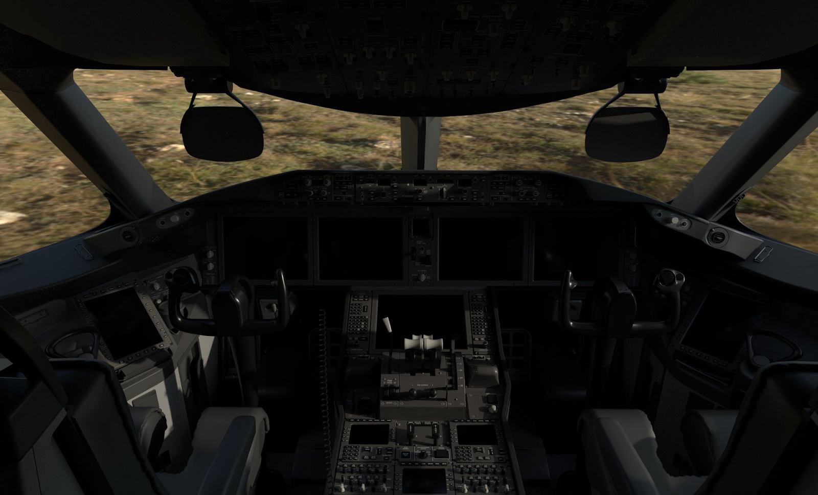 FlightFactor Uploads Images of Textured Cockpit in 787 Pro - Threshold