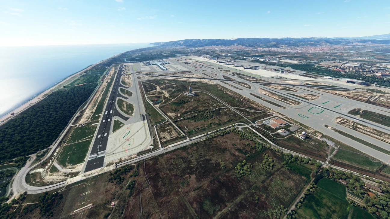 LatinVFR Releases Barcelona Airport (LEBL) for MSFS - Threshold
