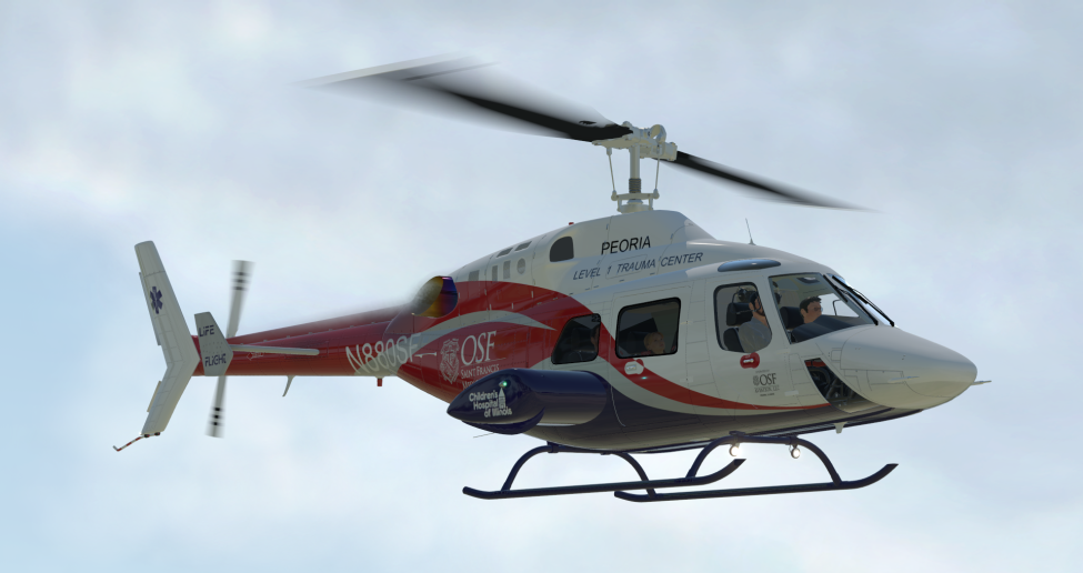 Cowan Simulations Update the Bell 222B/UT for X-Plane 11 - Threshold