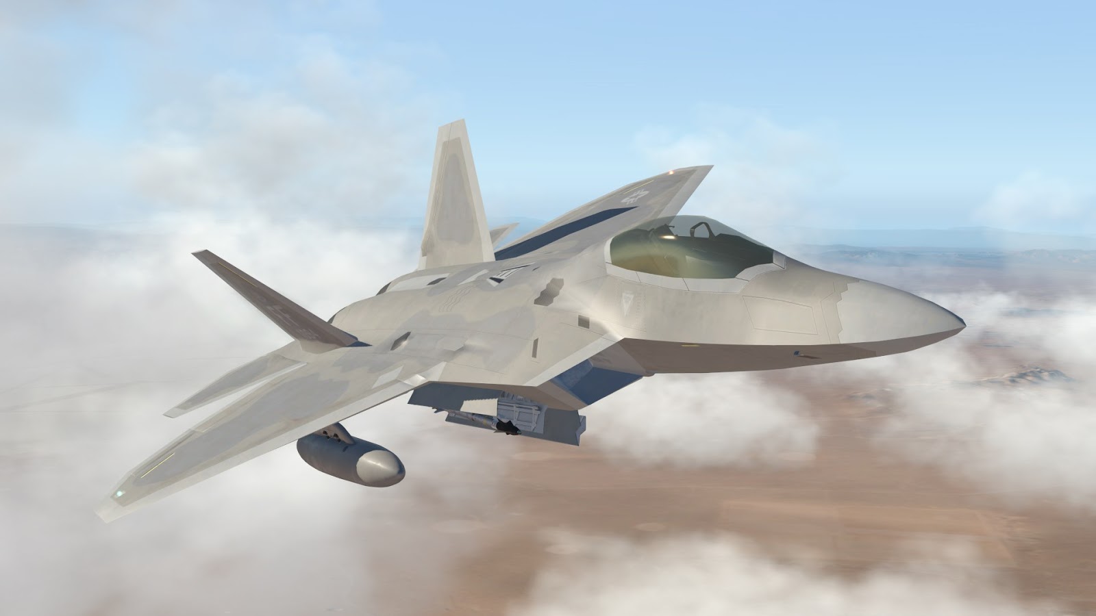 Summary of Progress on AOA Simulations’ F-22 for X-Plane - Threshold