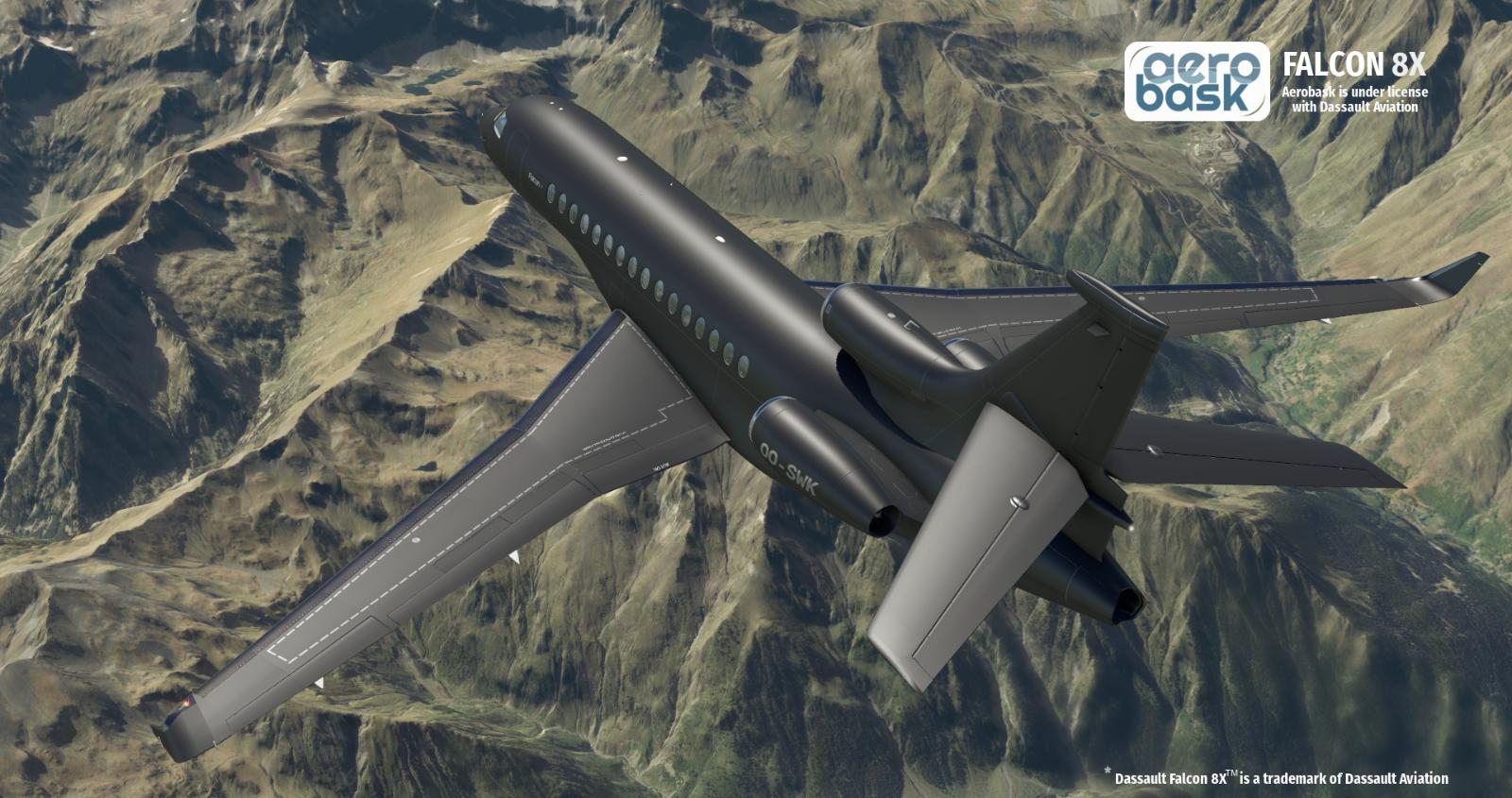 Aerobask Previews Falcon 8X For X-Plane - Threshold