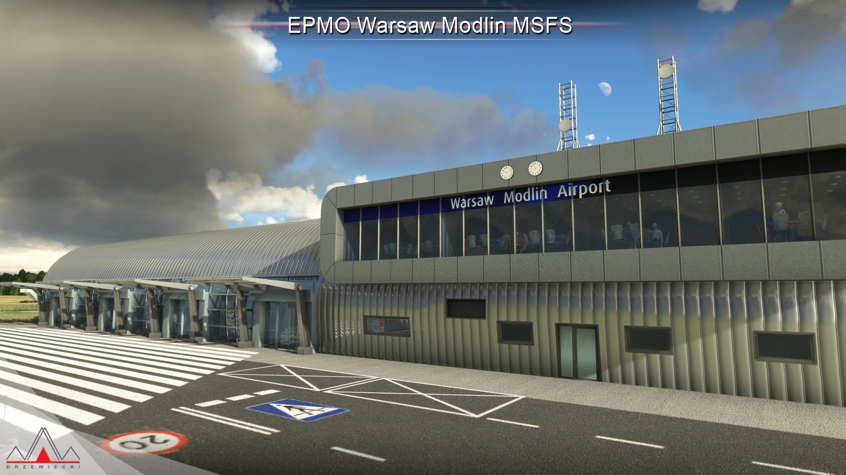 Drzewiecki Design Released Warsaw Modlin Airport for MSFS - Threshold