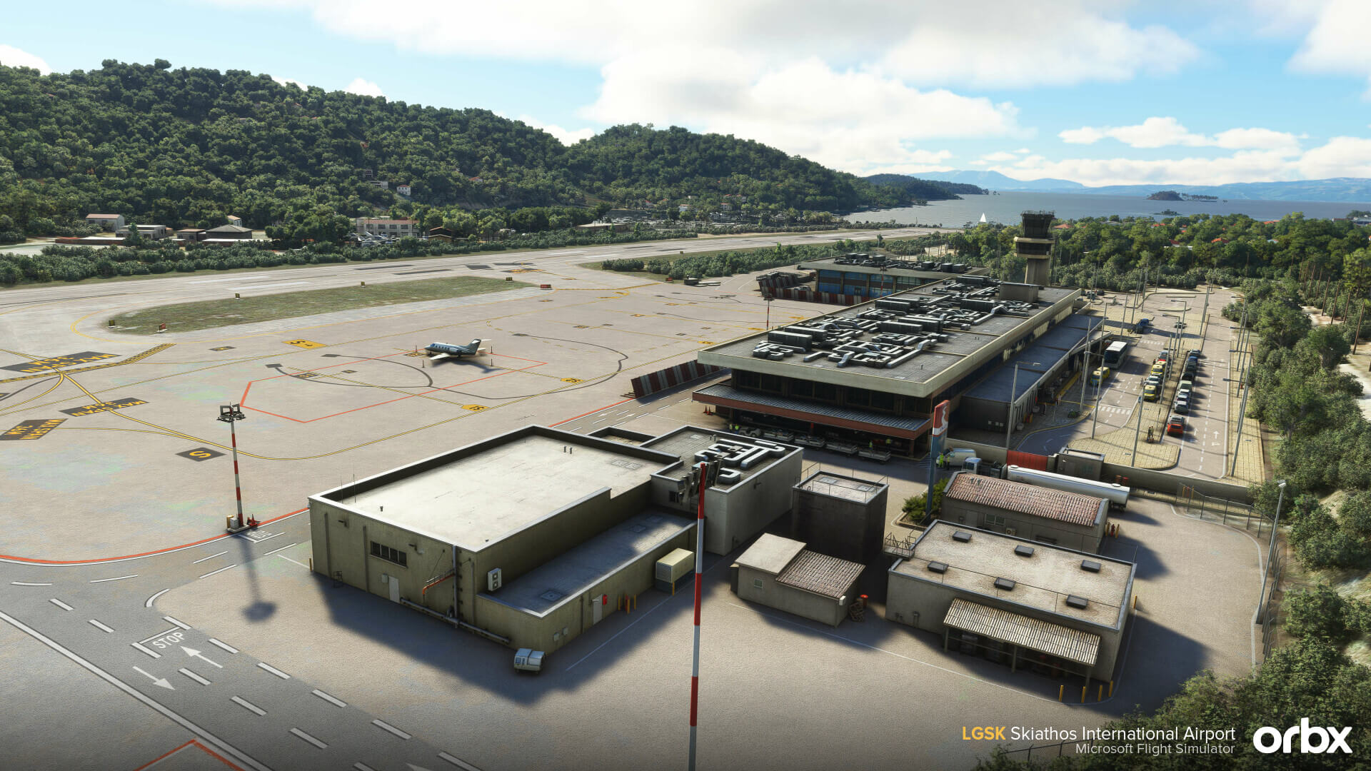 Orbx Showcases Skiathos Airport for Microsoft Flight Simulator - Threshold
