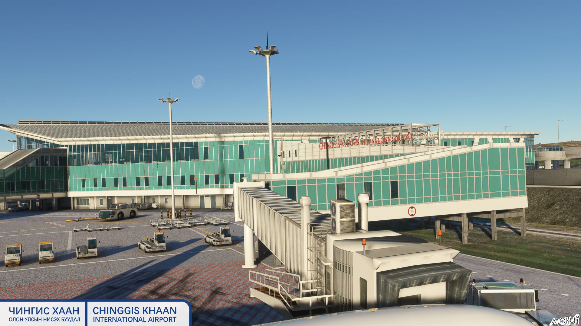 Mokui Releases Chinggis Khaan International Airport for MSFS - Threshold