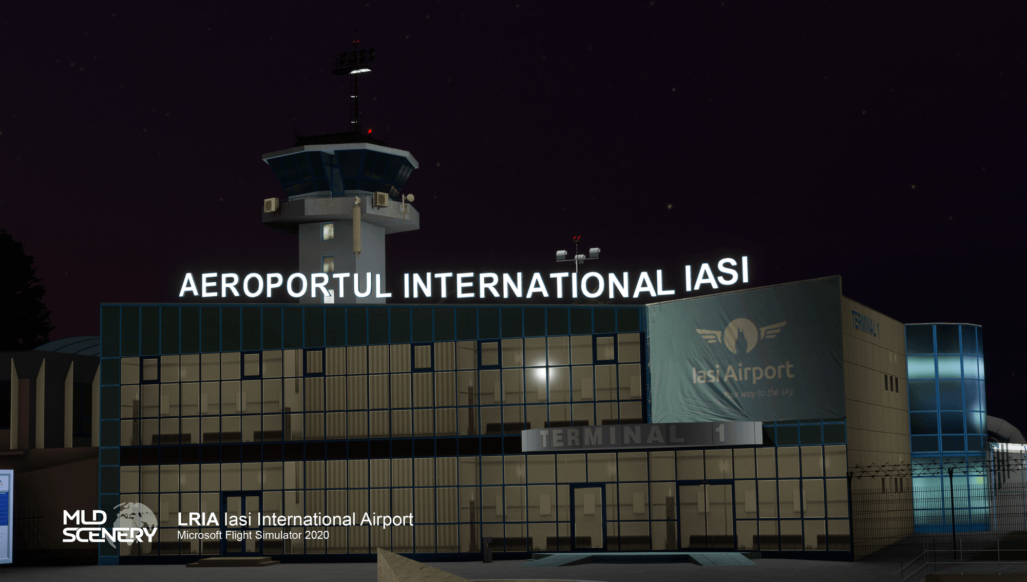 MLD Scenery Releases Iasi International Airport for MSFS - Threshold