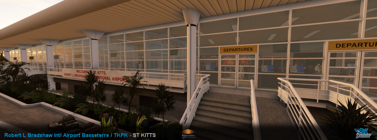 TropicalSim Releases Robert L. Bradshaw Airport for MSFS - Threshold