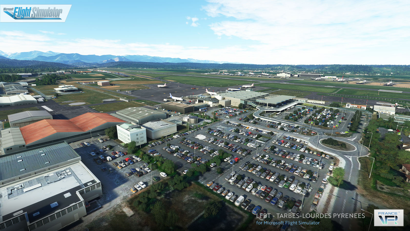 France VFR Releases Tarbes–Lourdes–Pyrénées Airport for MSFS - Threshold
