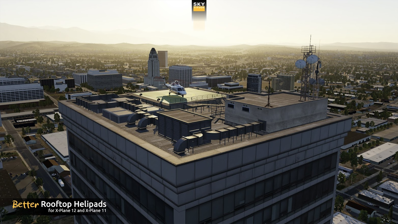 Better Rooftop Helipads for XP Released - Threshold