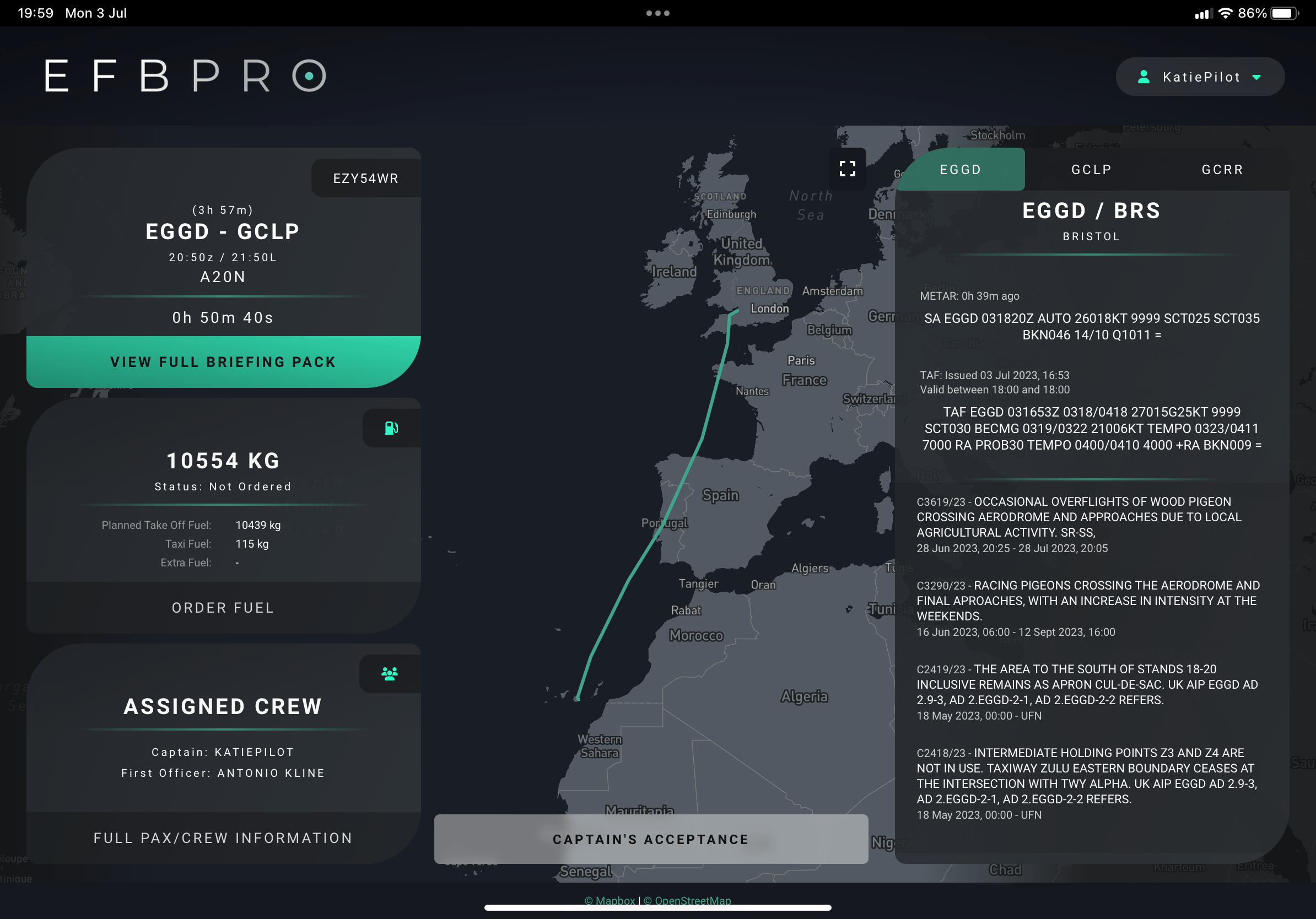 KatiePilot Announces efbPro, an Innovative Standalone EFB - Threshold