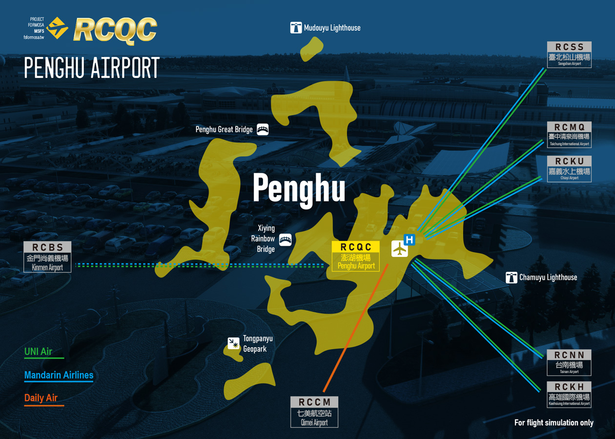 FS Formosa Releases Penghu Airport for MSFS - Threshold