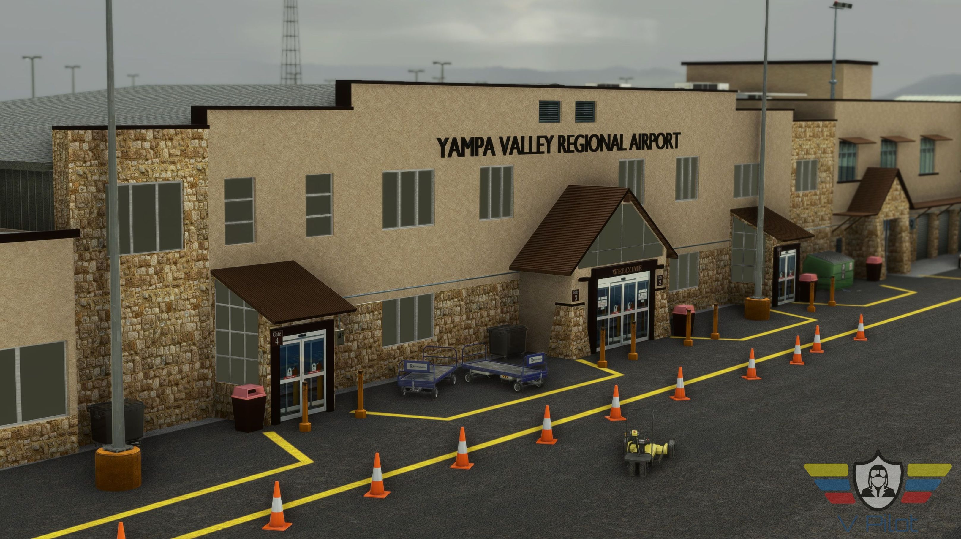 V Pilot Designs Releases Yampa Valley Airport for MSFS - Threshold