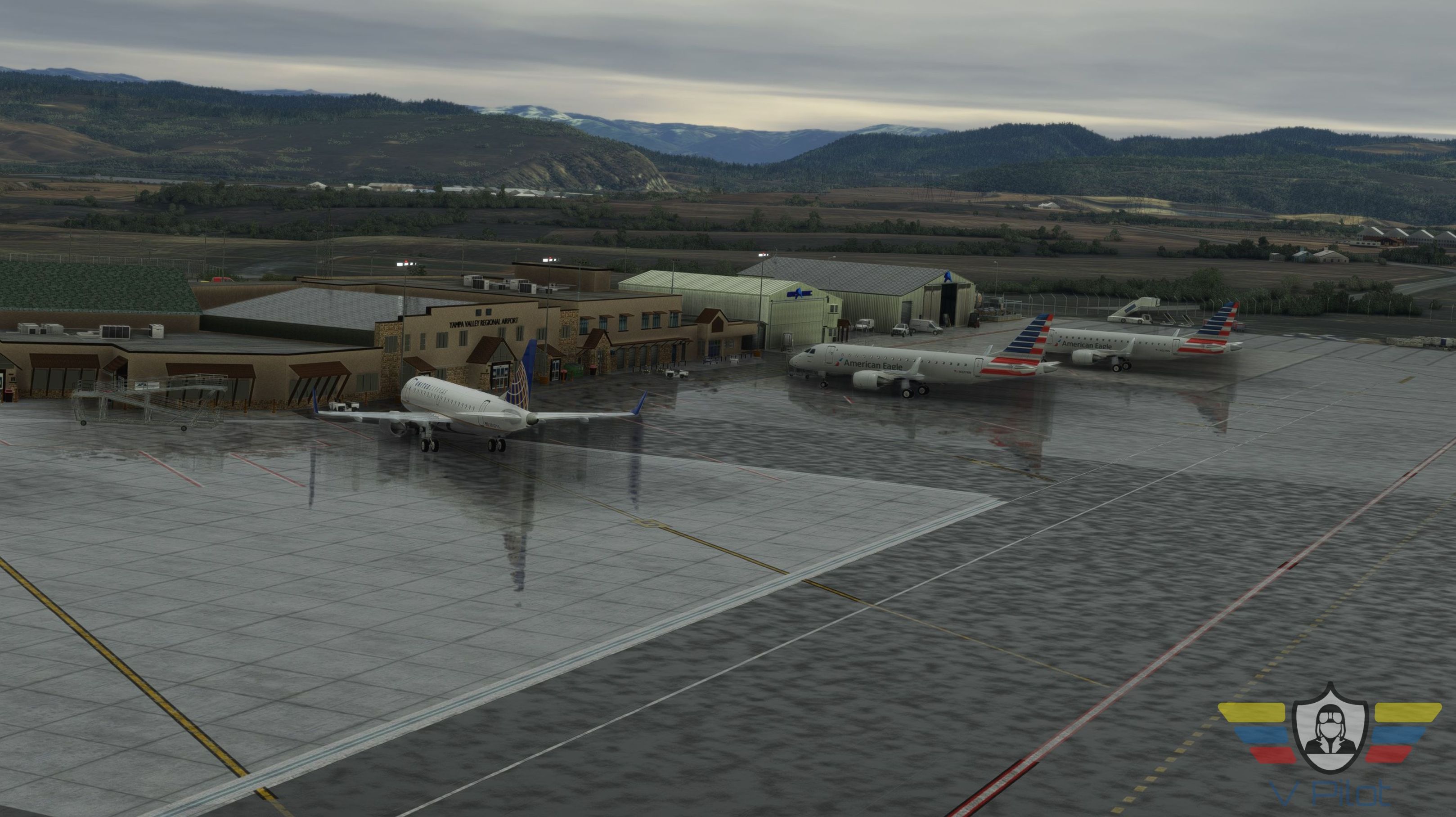 V Pilot Designs Releases Yampa Valley Airport for MSFS - Threshold