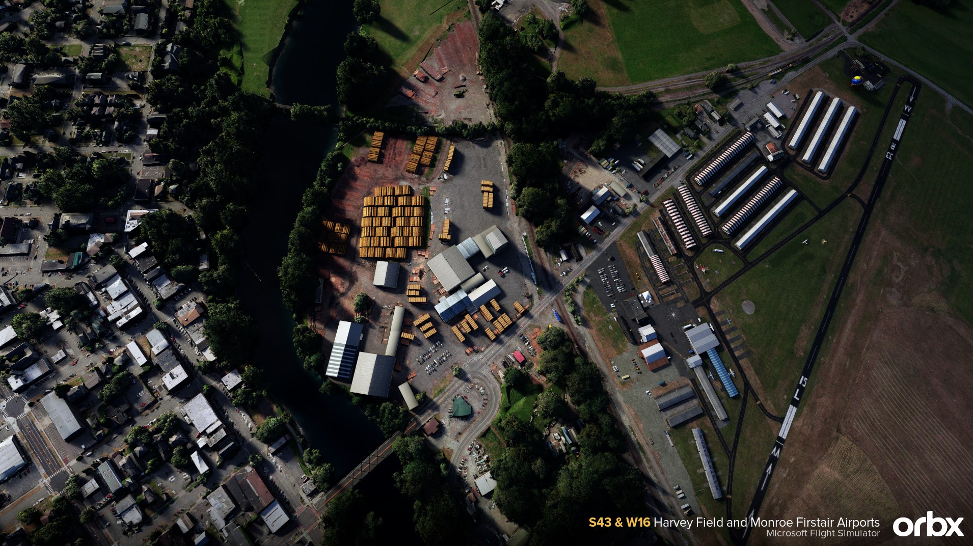Orbx Announces S43 Harvey Field & W16 Monroe First Air Field for MSFS ...