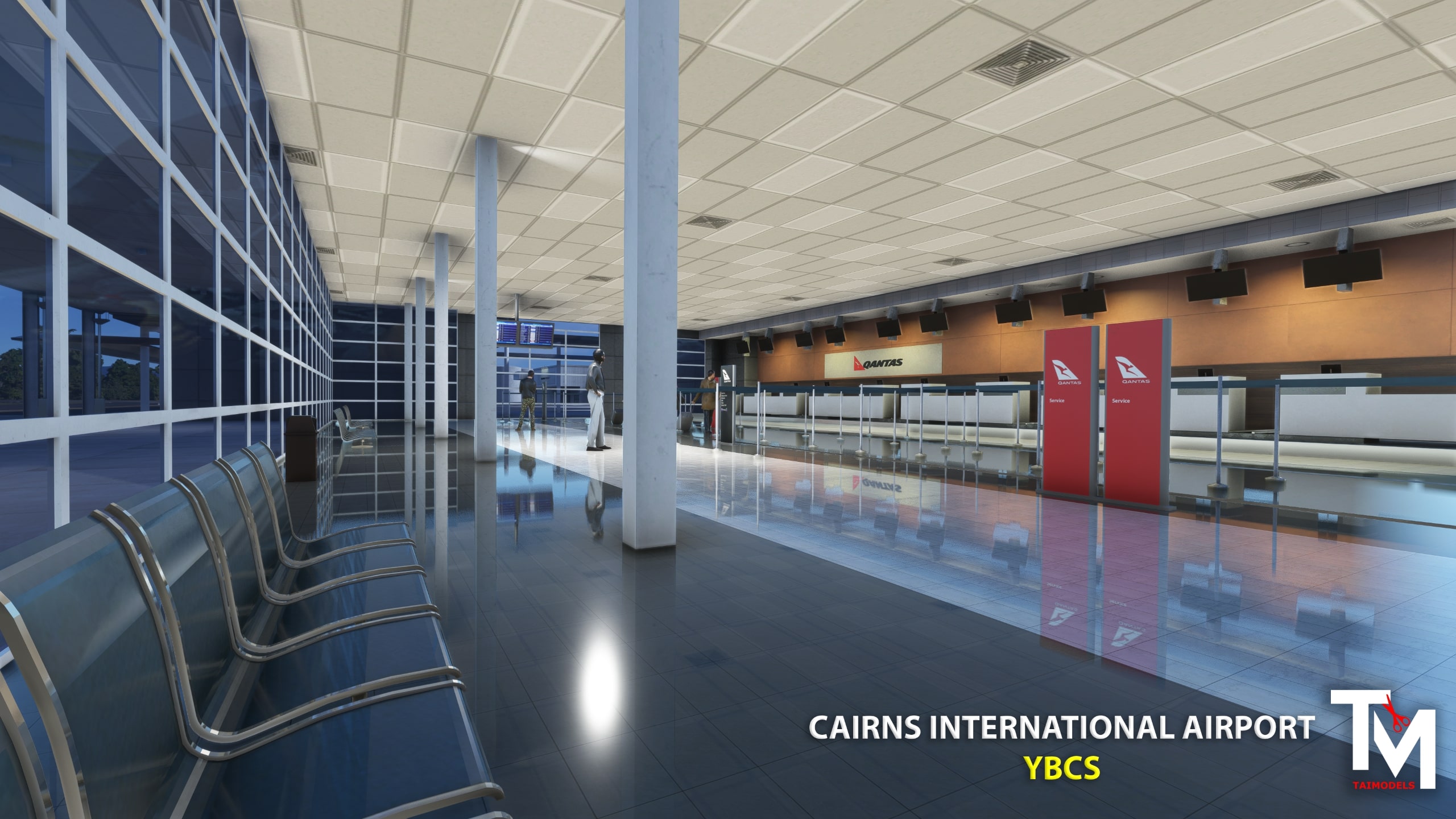 Taimodels Releases Cairns Airport for MSFS - Threshold
