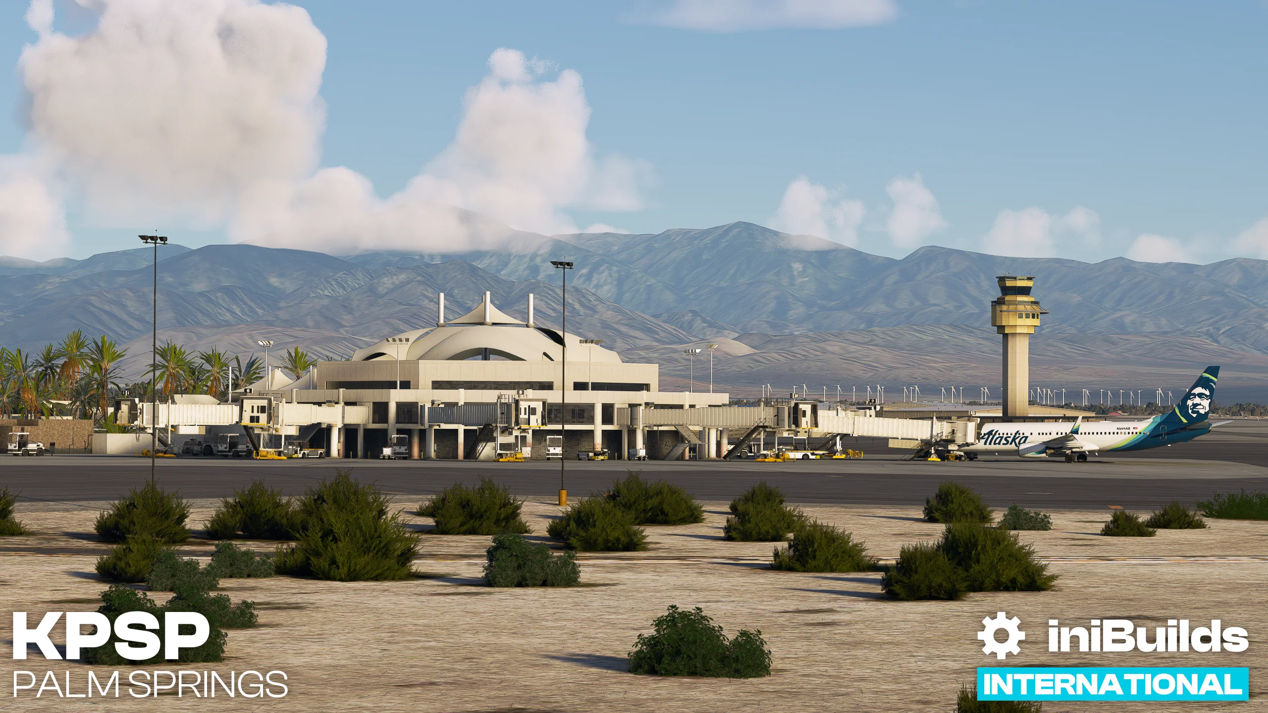 iniBuilds Releases Palm Springs International Airport for MSFS - Threshold