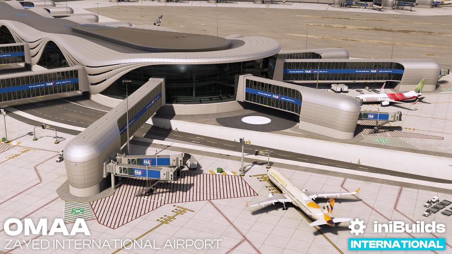 iniBuilds Previews Abu Dhabi International Airport for MSFS - Threshold