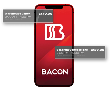 Bacon.Work – The App For Finding Local Gig Work