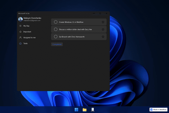 Webflow Showcased | windows-11