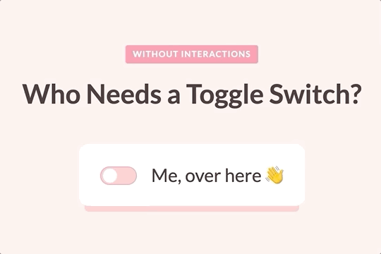 Webflow Showcased Animated Toggle Switch For Forms Without Interactions